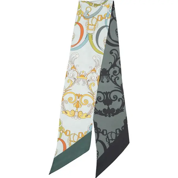 ELIZABETTA Silviaskinny Silk Scarf For - Mint Green