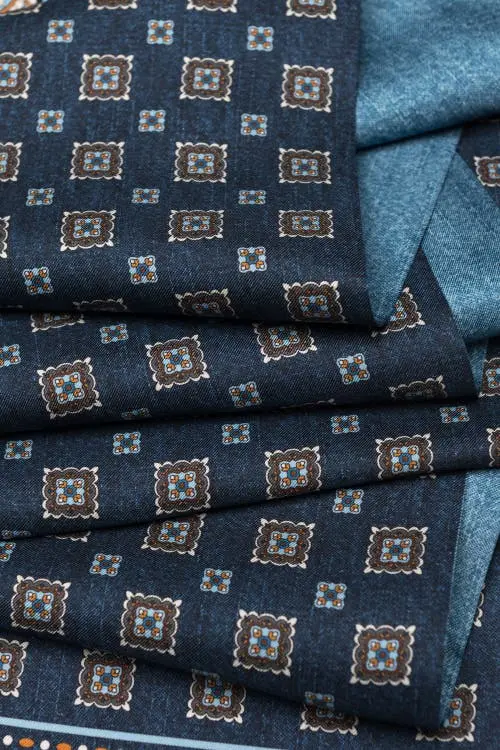 ELIZABETTA Volterrasilk Scarf For - Blue
