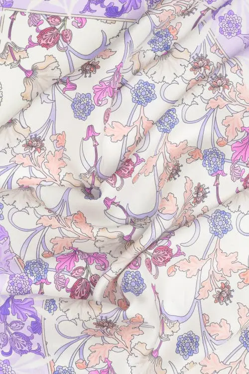ELIZABETTA Ofelialong Silk Scarf For - Lavender