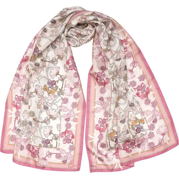 ELIZABETTA Ofelialong Silk Scarf For - Pink