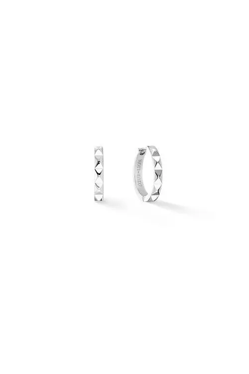 COEUR DE LION Hoop Spike Earrings - Silver