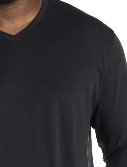 Robert Barakett Big & Tall Georgia Long-sleeve V-neck T-shirt