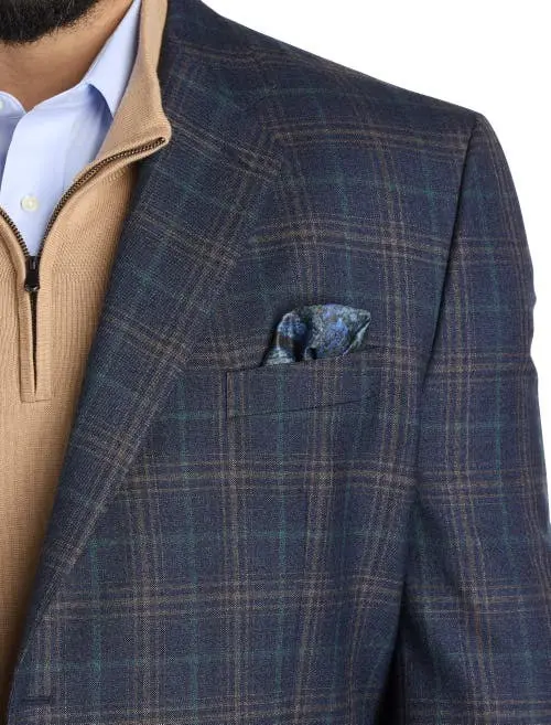 TALLIA Big & Tall Plaid Sport Coat