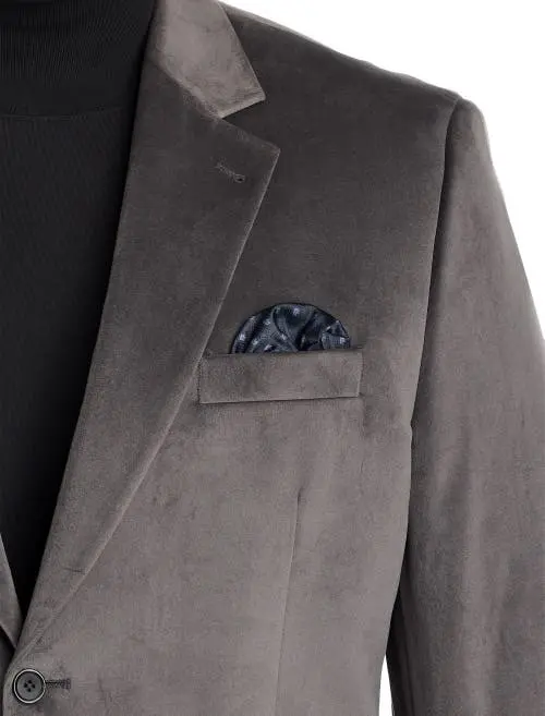 OAK HILL BY DXL Big & Tall Velvet Sport Coat