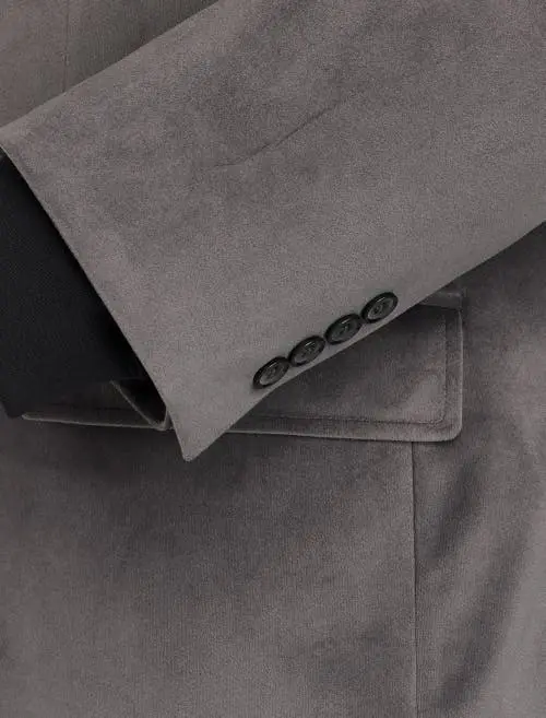 OAK HILL BY DXL Big & Tall Velvet Sport Coat