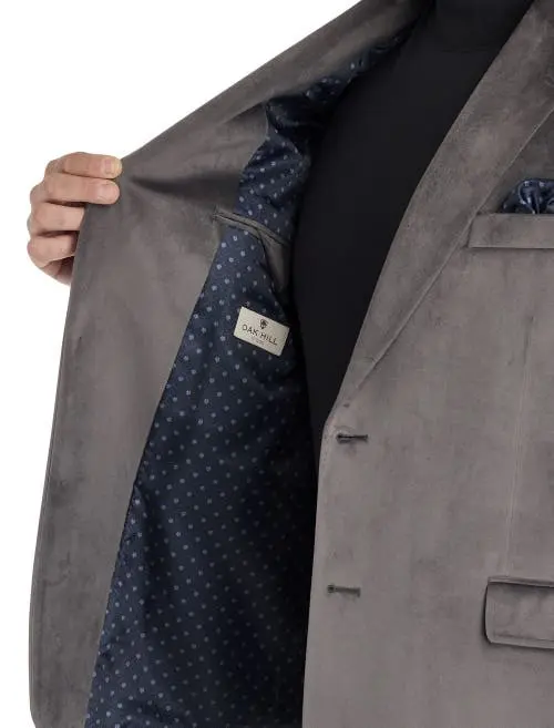 OAK HILL BY DXL Big & Tall Velvet Sport Coat
