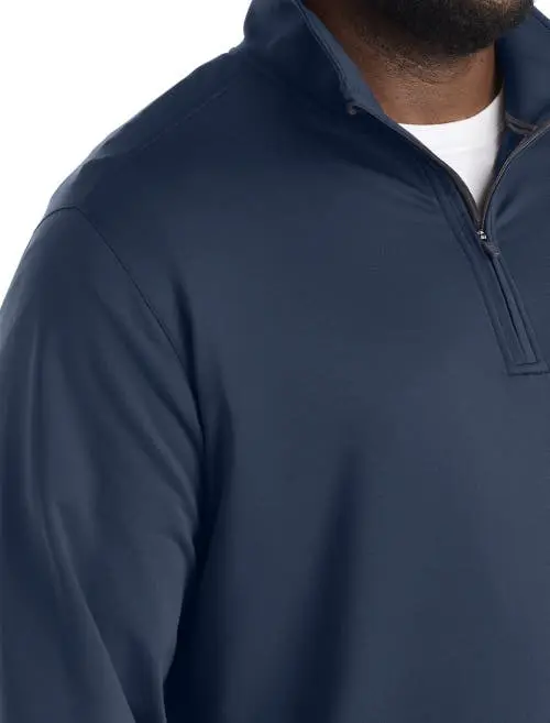 Vineyard Vines Big & Tall Clubhouse Performance Quarter-zip Pullover - Blue Blazer