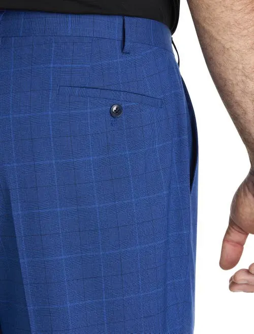 Michael Kors Windowpane Suit Pants - Blue