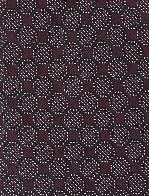 Michael Kors Geometric Necktie - Burgundy