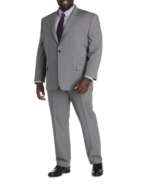 OAK HILL BY DXL Big & Tall Mini-neat Suit Pants