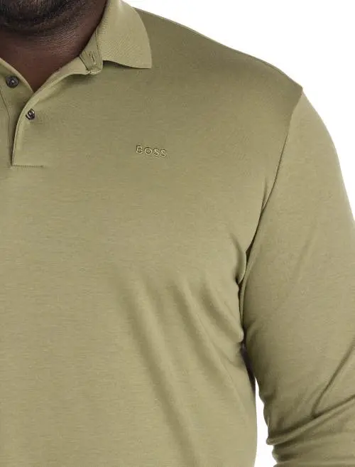 BOSS Big & Tall Pado Long-sleeve Polo Shirt