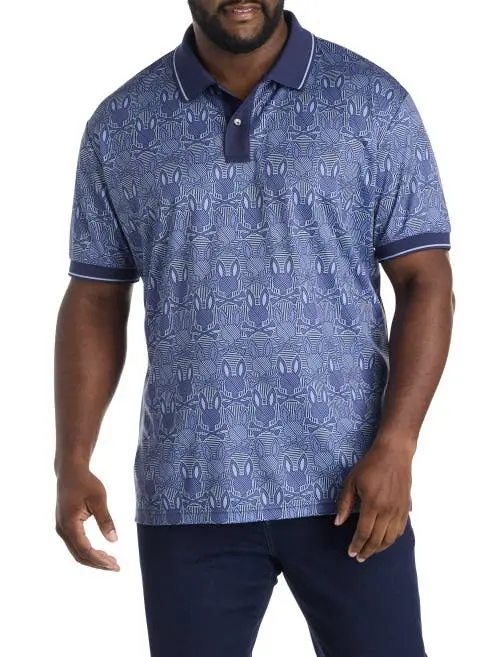 Psycho Bunny Big & Tall Reynolds Sport Polo Shirt - Blue