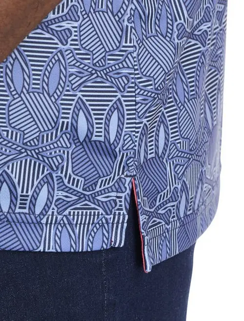 Psycho Bunny Big & Tall Reynolds Sport Polo Shirt - Blue