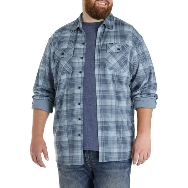O'Neill Big & Tall Sutton Plaid Sport Shirt - Citadel
