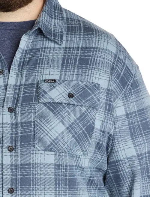 O'Neill Big & Tall Sutton Plaid Sport Shirt - Citadel