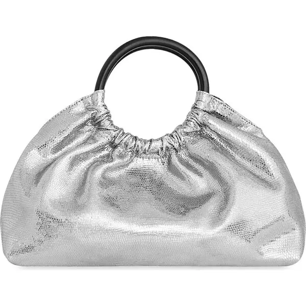 Rebecca Minkoff Mini Madeleine Metallic Leather Top Handle Bag