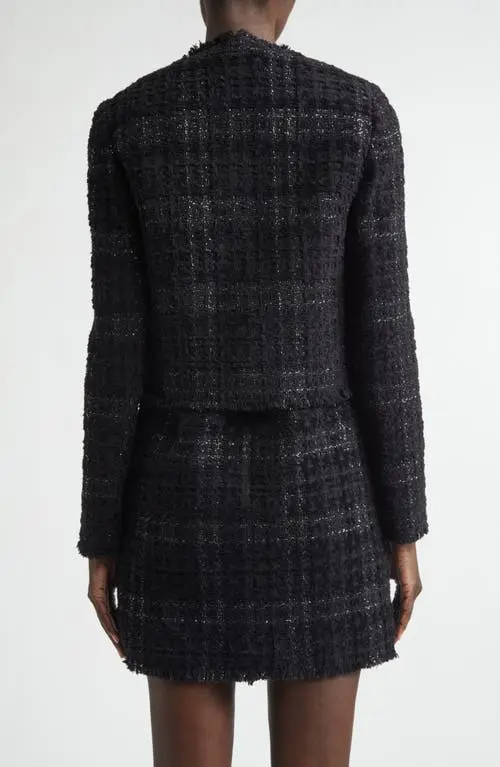 Versace Medusa '95 Metallic Tweed Jacket - Black