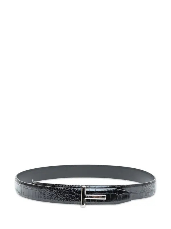 TOM FORD 30mm Leather Belt - Black