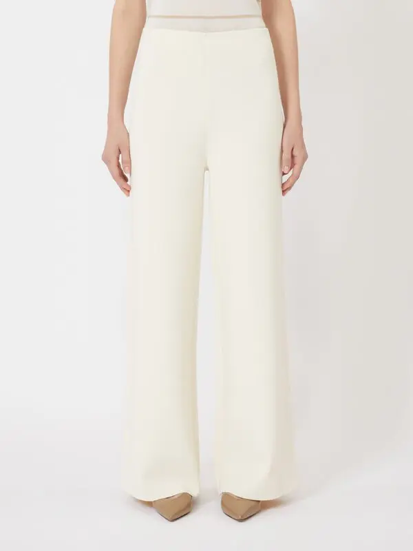 Max Mara Viscose Crêpe Knit Trousers