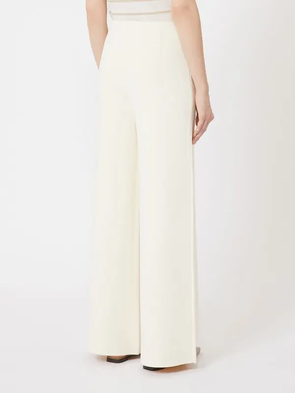 Max Mara Viscose Crêpe Knit Trousers