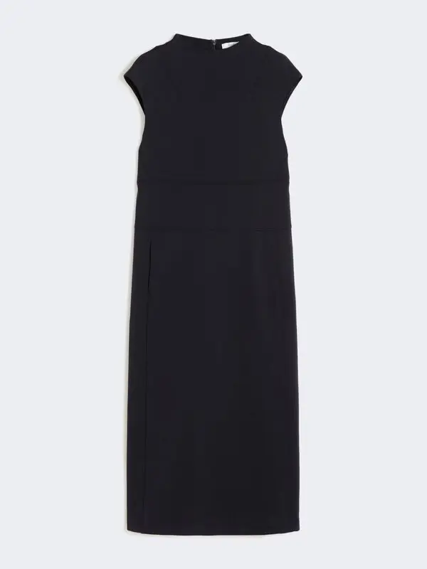 Max Mara Scuba Jersey Sheath Midi Dress