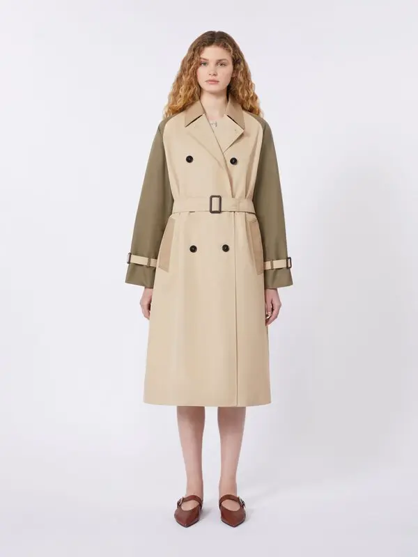 Max Mara Reversible Water-repellent Gabardine Trench Coat - Beige