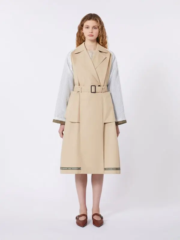 Max Mara Reversible Water-repellent Gabardine Trench Coat - Beige