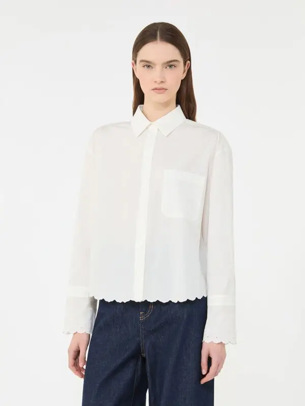 Max Mara Breast-pocket Cotton Shirt