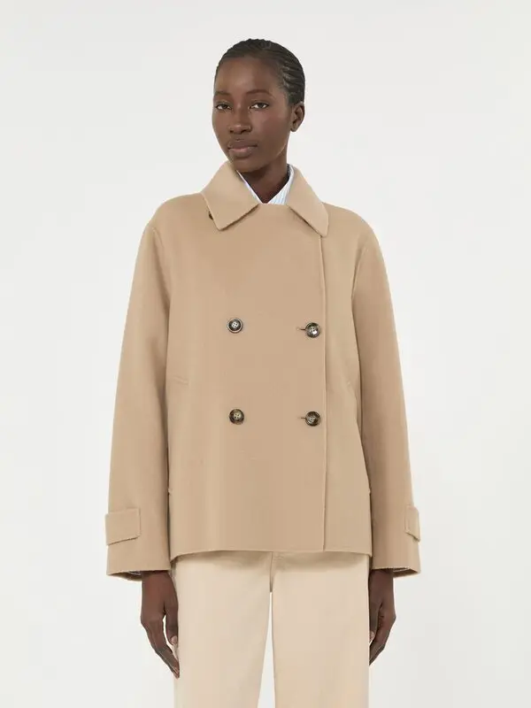 Max Mara Double-breasted Wool-blend Pea Coat