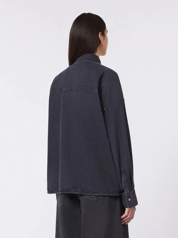 Max Mara Cotton Denim Oversized Shirt