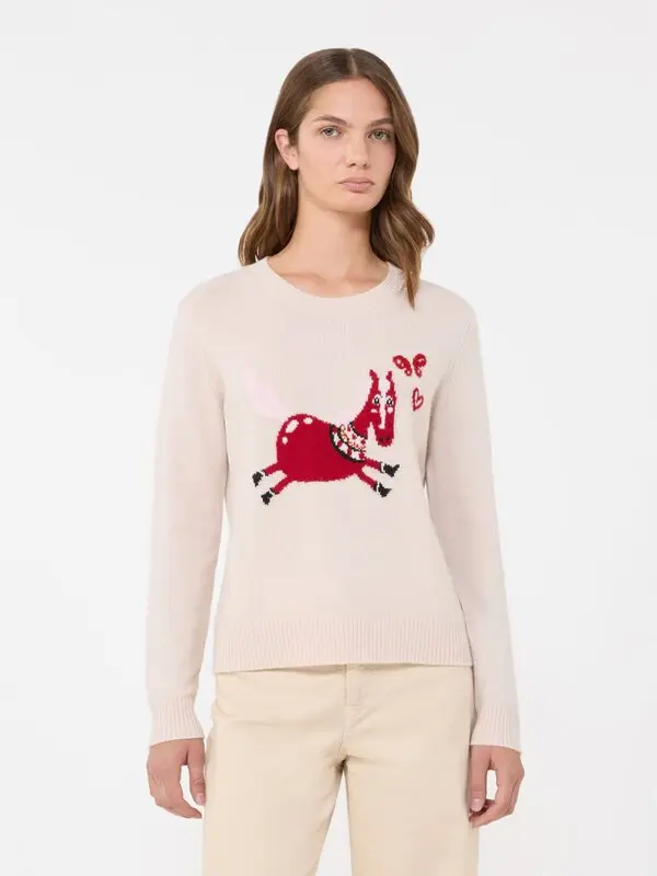 Max Mara Inlay-detail Cashmere Sweater
