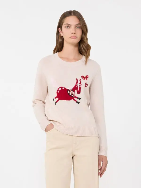 Max Mara Inlay-detail Cashmere Sweater