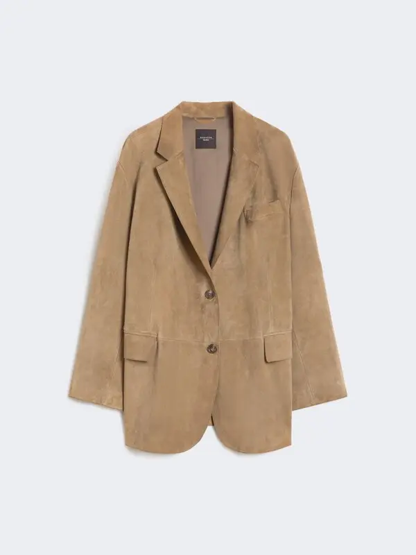 Max Mara Single-breasted Suede Blazer