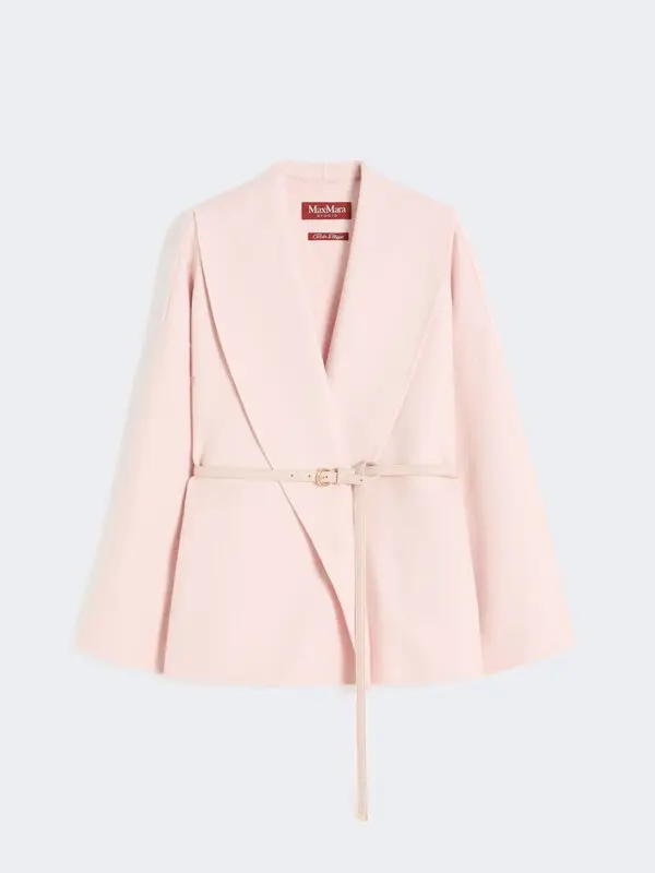 Max Mara Wool, Cashmere And Silk Robe Coat - Pink