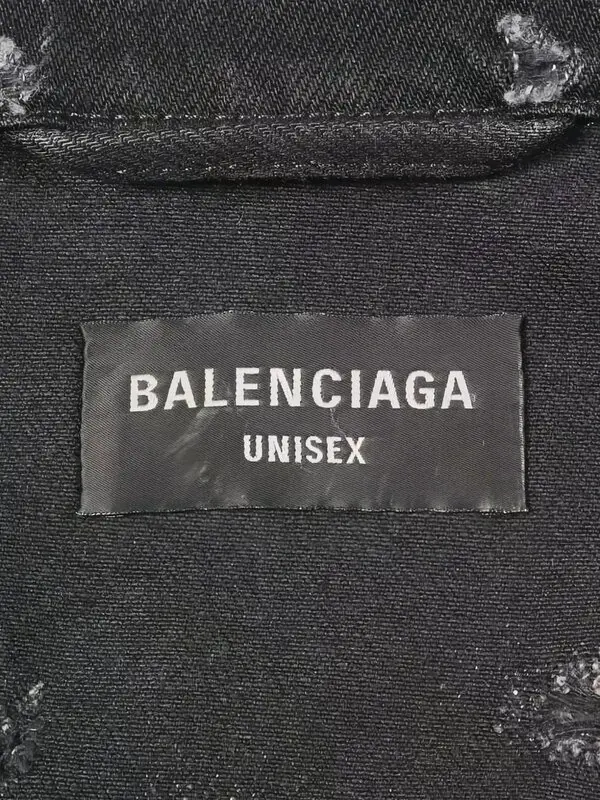 Balenciaga Damage Paint Denim Jacket