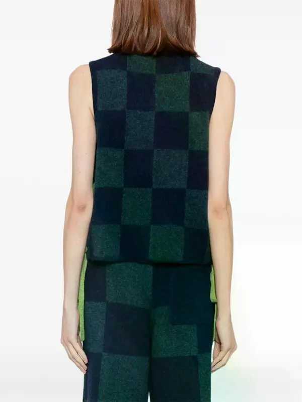 YANYAN Checked Cardigan