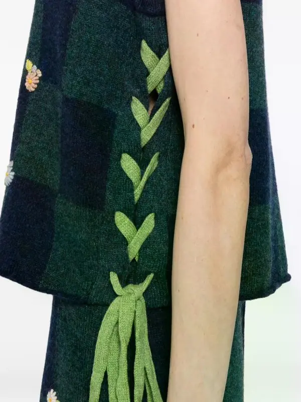 YANYAN Checked Cardigan