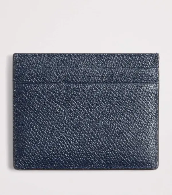 Valentino Garavani Leather Vlogo Signature Card Holder - Blue