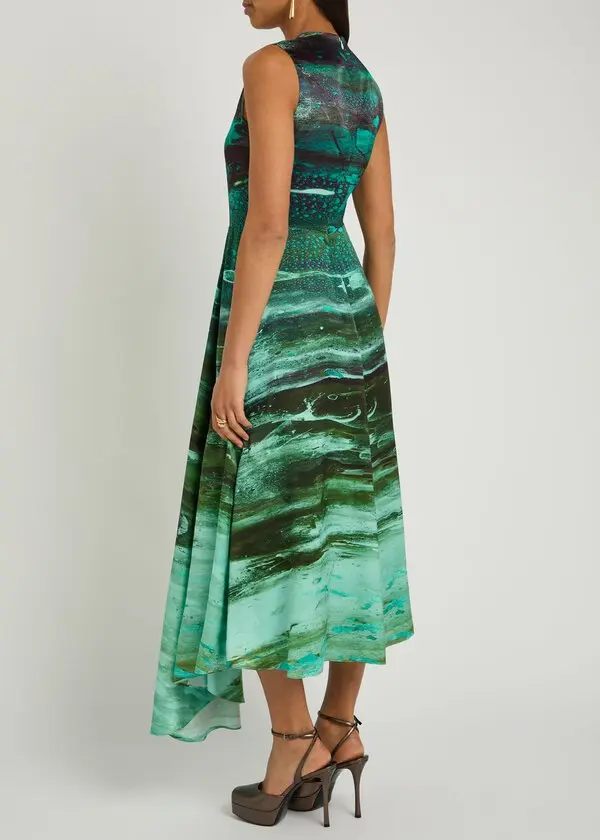 roksanda green dress Designer Silk Dress | Raziya | Roksanda main image 0