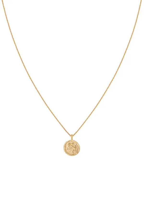 ASTRID & MIYU Libra Crystal Pendant Necklace - Gold