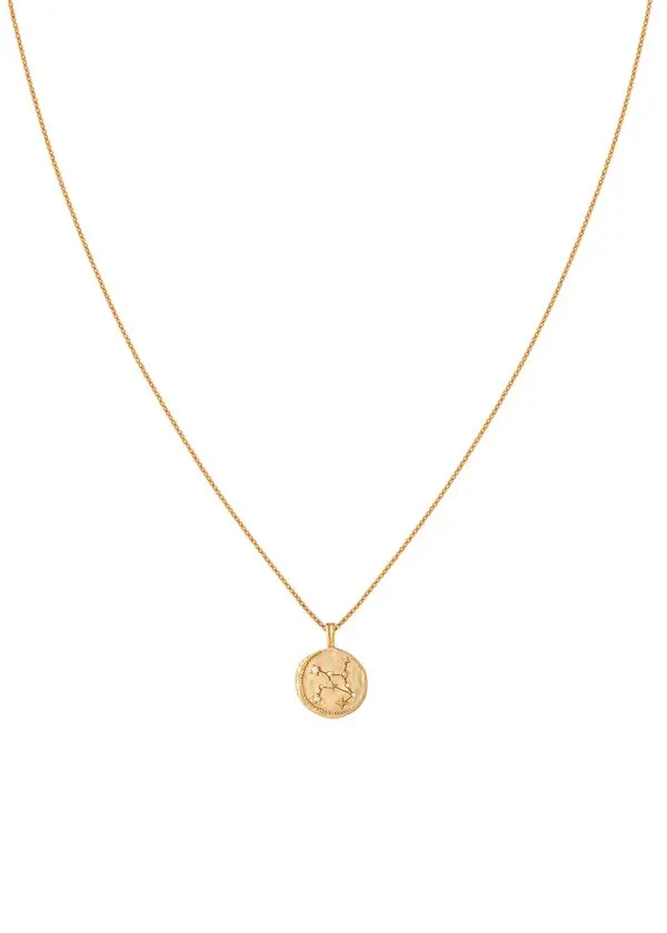 ASTRID & MIYU Virgo Crystal Pendant Necklace - Gold