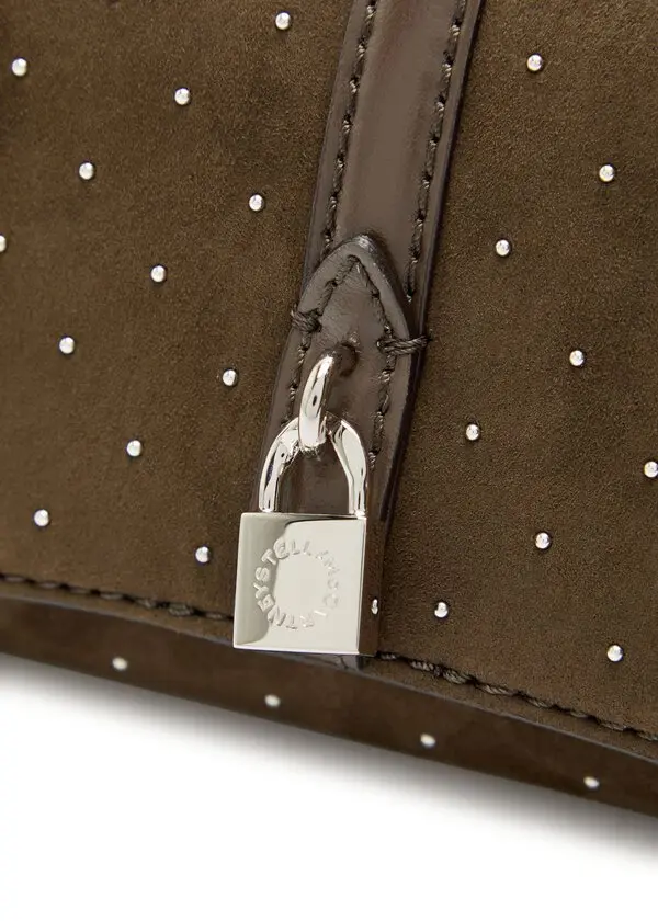 Stella McCartney Ryder Studded Faux Suede Pochette