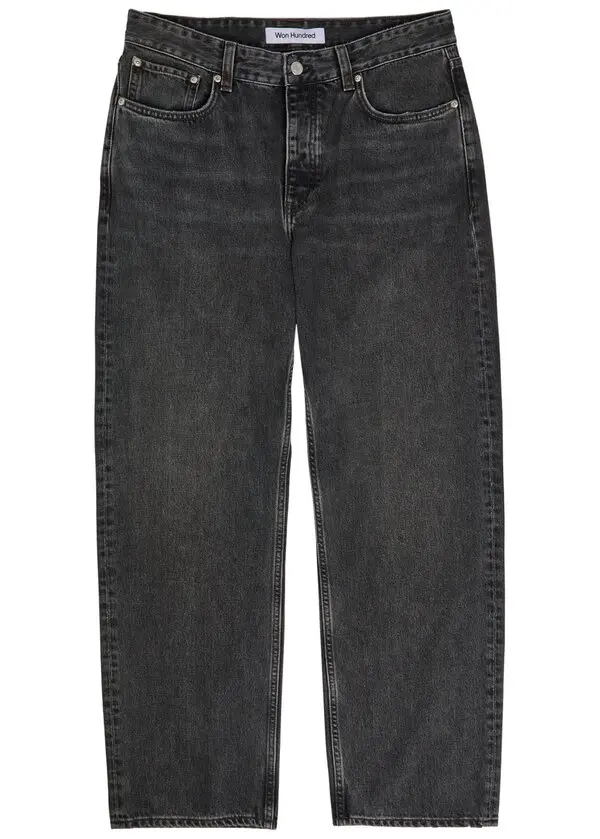 WON HUNDRED Steve Straight-leg Denim Jeans - Grey