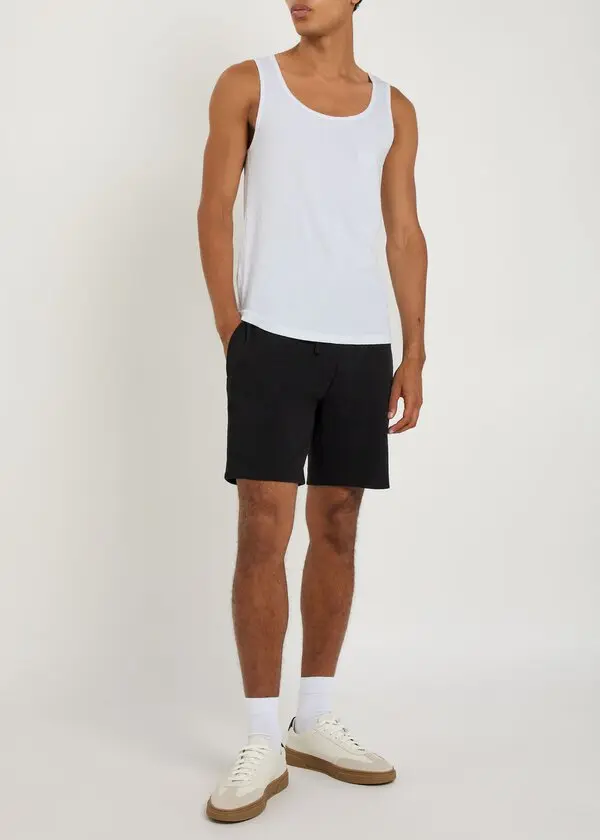 BOSS Logo-embroidered Ribbed Cotton Tank