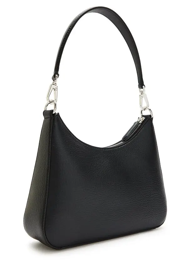 Stella McCartney Studded-logo Faux Leather Shoulder Bag - Black
