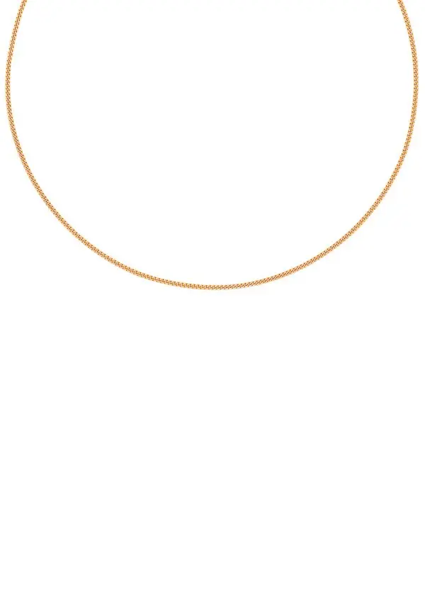 ASTRID & MIYU Curb Chain 18k-plated Necklace - Gold