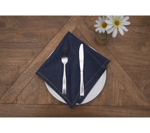 VALERIE PARR HILL Denim Napkins Set Of 6 Valerie - One-color