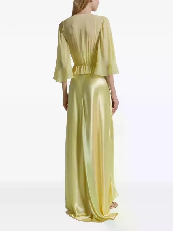 Alberta Ferretti Ruffled Long Dress