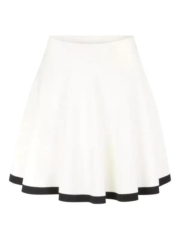 Nina Ricci Knit Skater Mini Skirt - Black