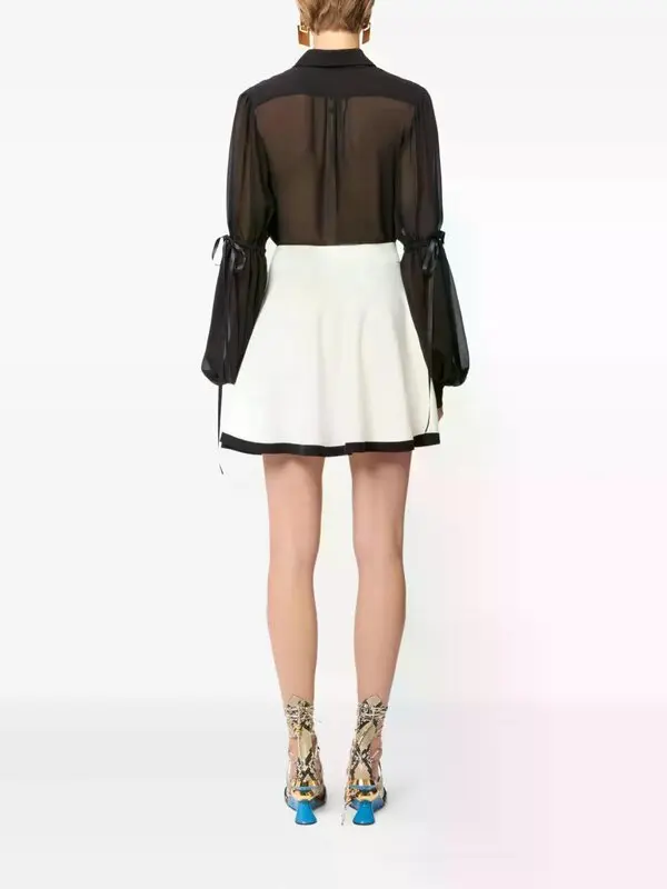 Nina Ricci Knit Skater Mini Skirt - Black